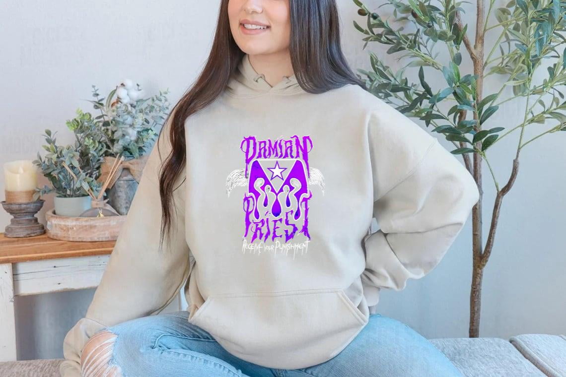 Damian Priest Hoodie Receive Your Punishment Wrestling Quote, for men ...