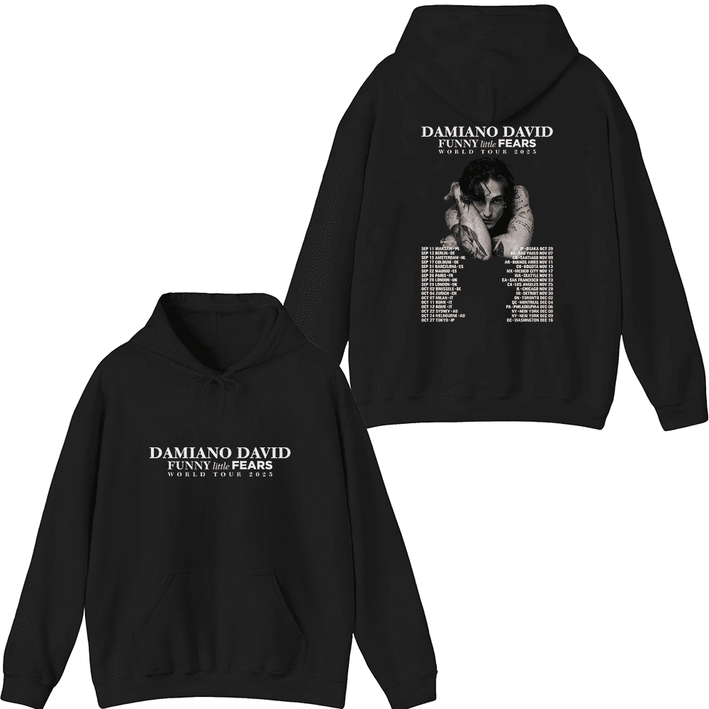 Damiano David Merch Funny Little Fears Tour Hoodie Men Women Long ...