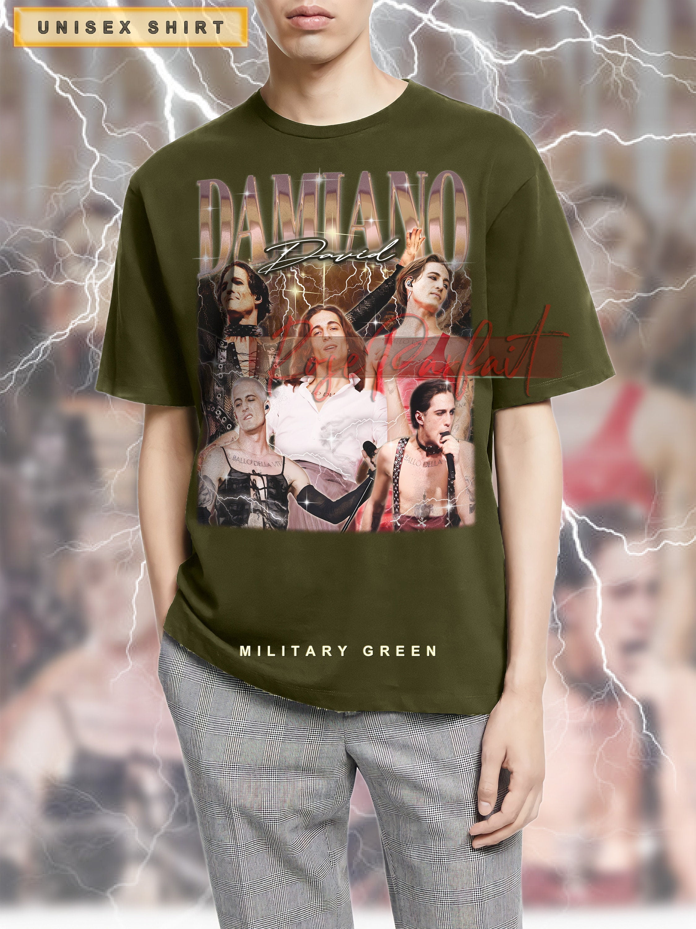 Damiano David T-Shirt - Damiano David Fans Gift, Damiano David Vintage ...