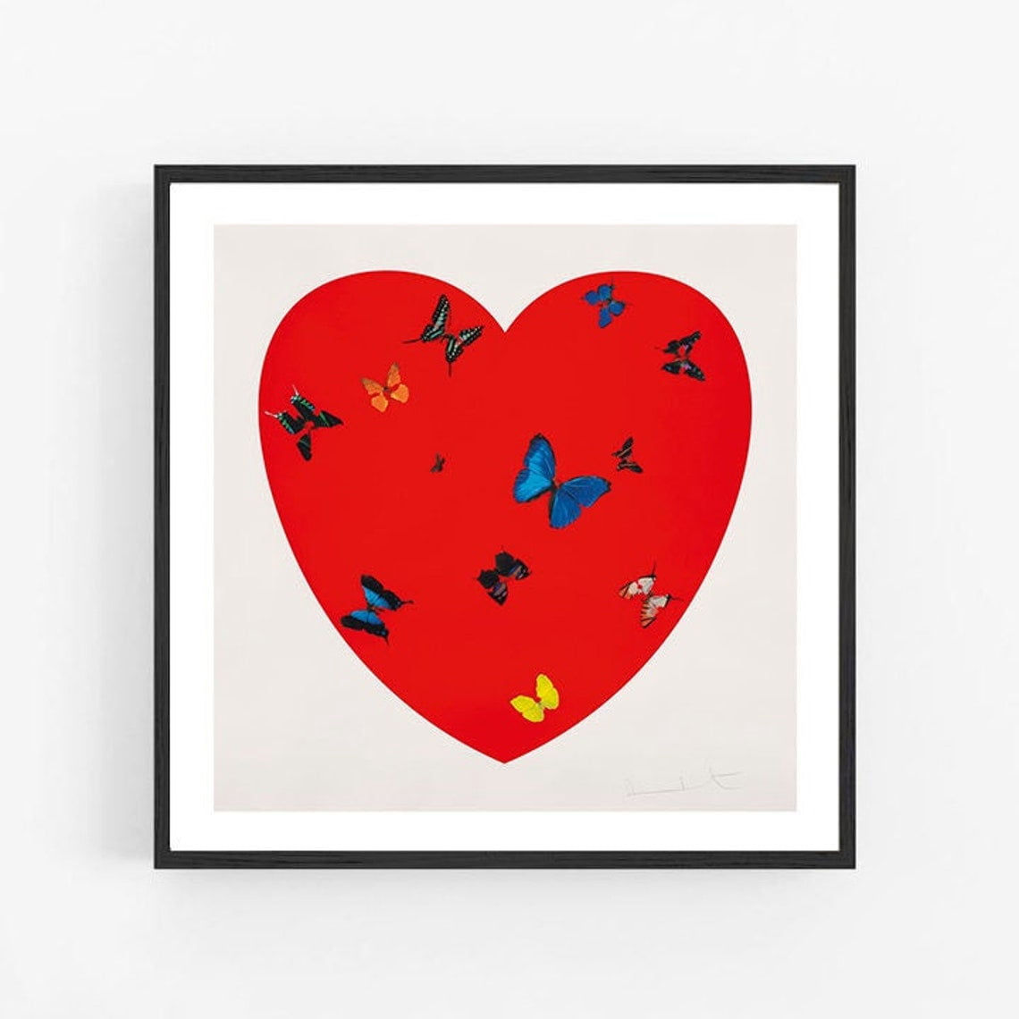 Damien Hirst All you need is love Giclee Heart, Unframed Poster ...