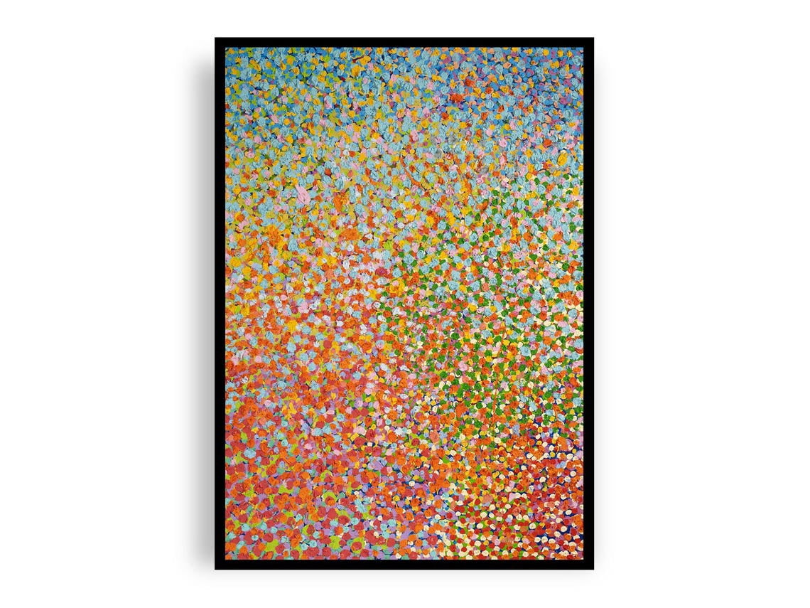 Damien Hirst Veil of Imagination Fine Art Giclee Pointillism Art ...