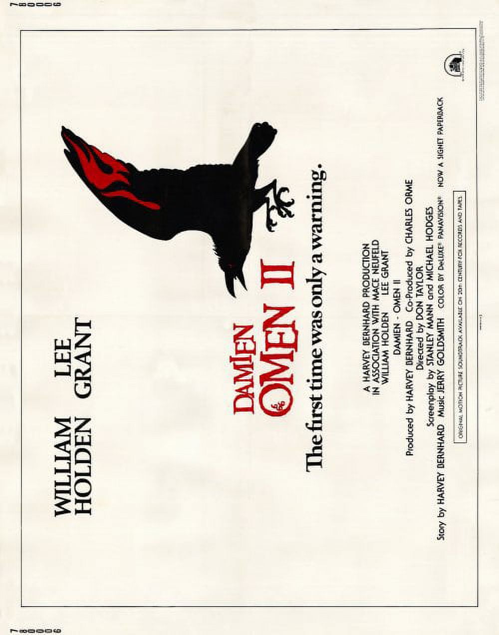 Damien: Omen 2 POSTER (22x28) (1978) (Half Sheet Style A) - Walmart.com