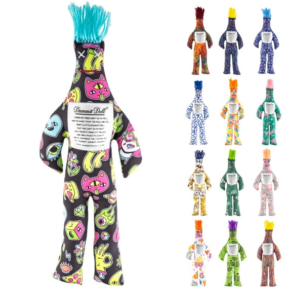 Dammit Doll - Funny Stress Relief Gag Gift, Random Color - for Anger ...