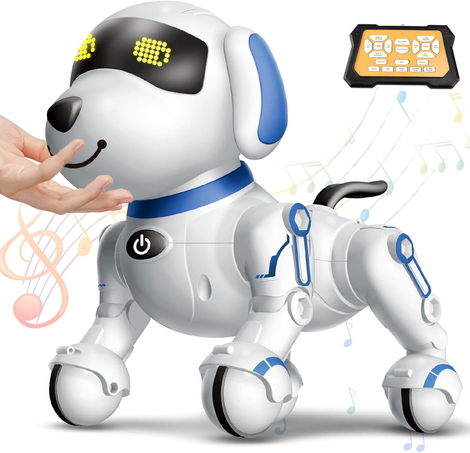 Dammyty Robot Dog for Kids, Smart Programmable Remote Control Robot Dog ...