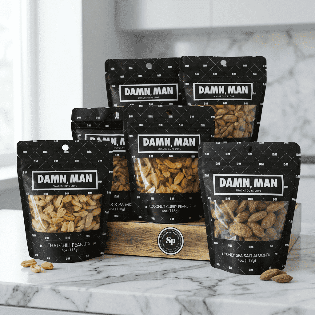 Damn Man, Gourmet Assorted Nut Box, 6 Bags of Nuts, 4 oz each - Walmart.com