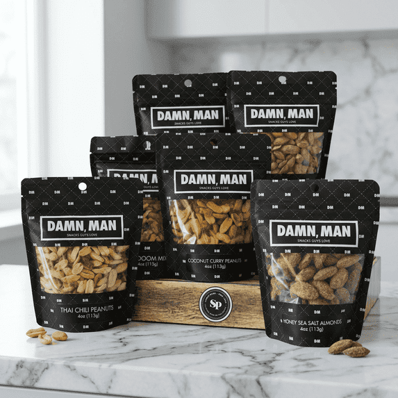Damn Man, Gourmet Assorted Nut Box, 6 Bags of Nuts, 4 oz each - Walmart.com