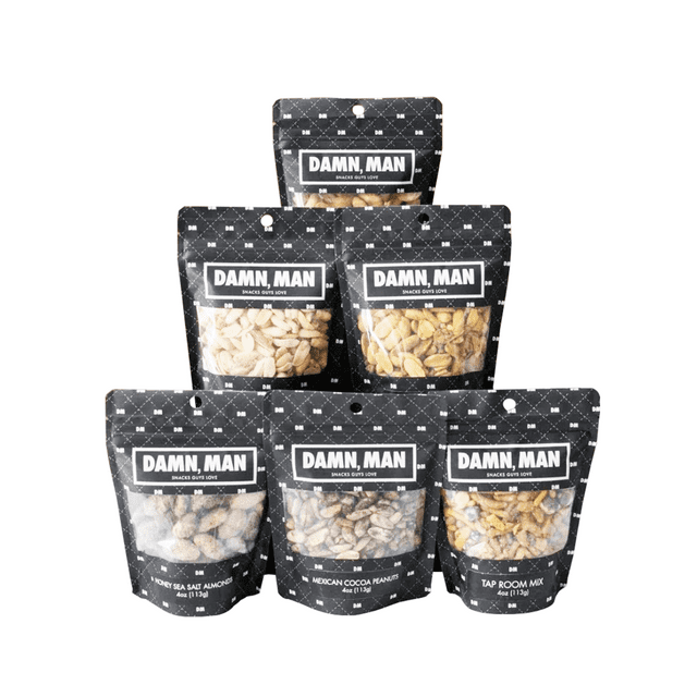 Damn, Man Gourmet Assorted Nut Box - - Sweet & Salty Almonds Cashews ...
