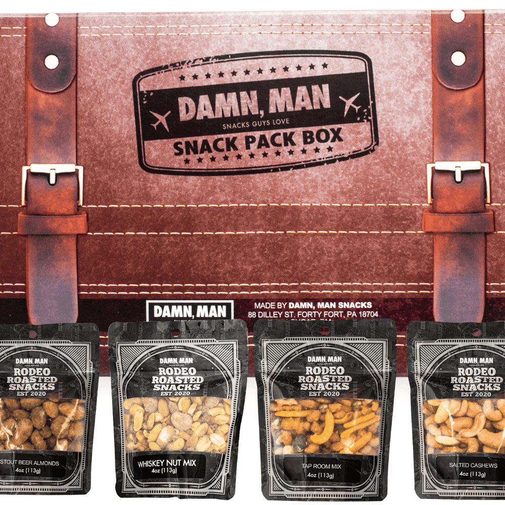 Damn, Man Roasted Bar Snacks - 4 Bags - 4 oz. Each - 1 lb Total ...