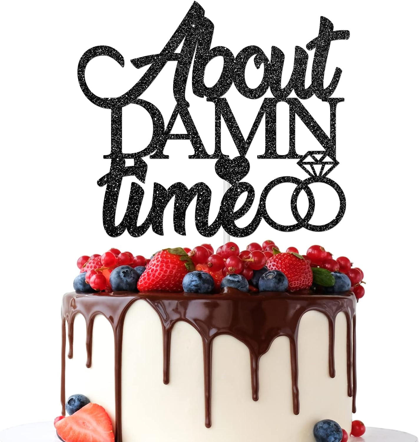 About Damn Time Cake Topper, Funny Wedding/Engagement/Bridal Shower ...