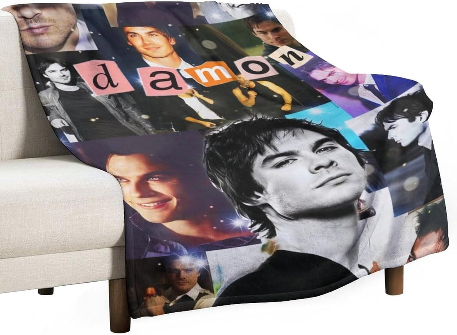 Damon Actor Salvatore Ian Somerhalder 30""x40"" Thow Blanket Super Soft ...