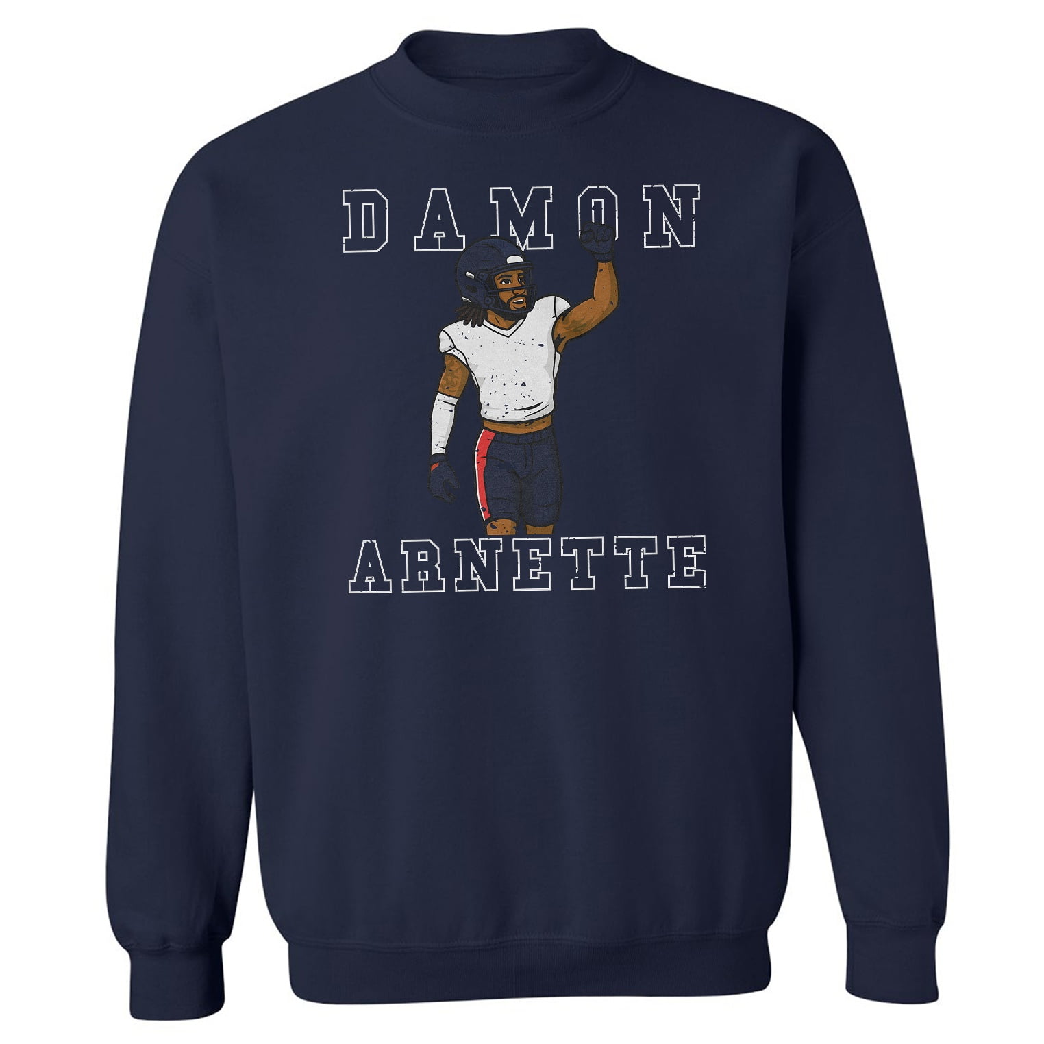 Damon Inspired Design - Houston Fans Unisex Crewneck Sweatshirt (Navy ...