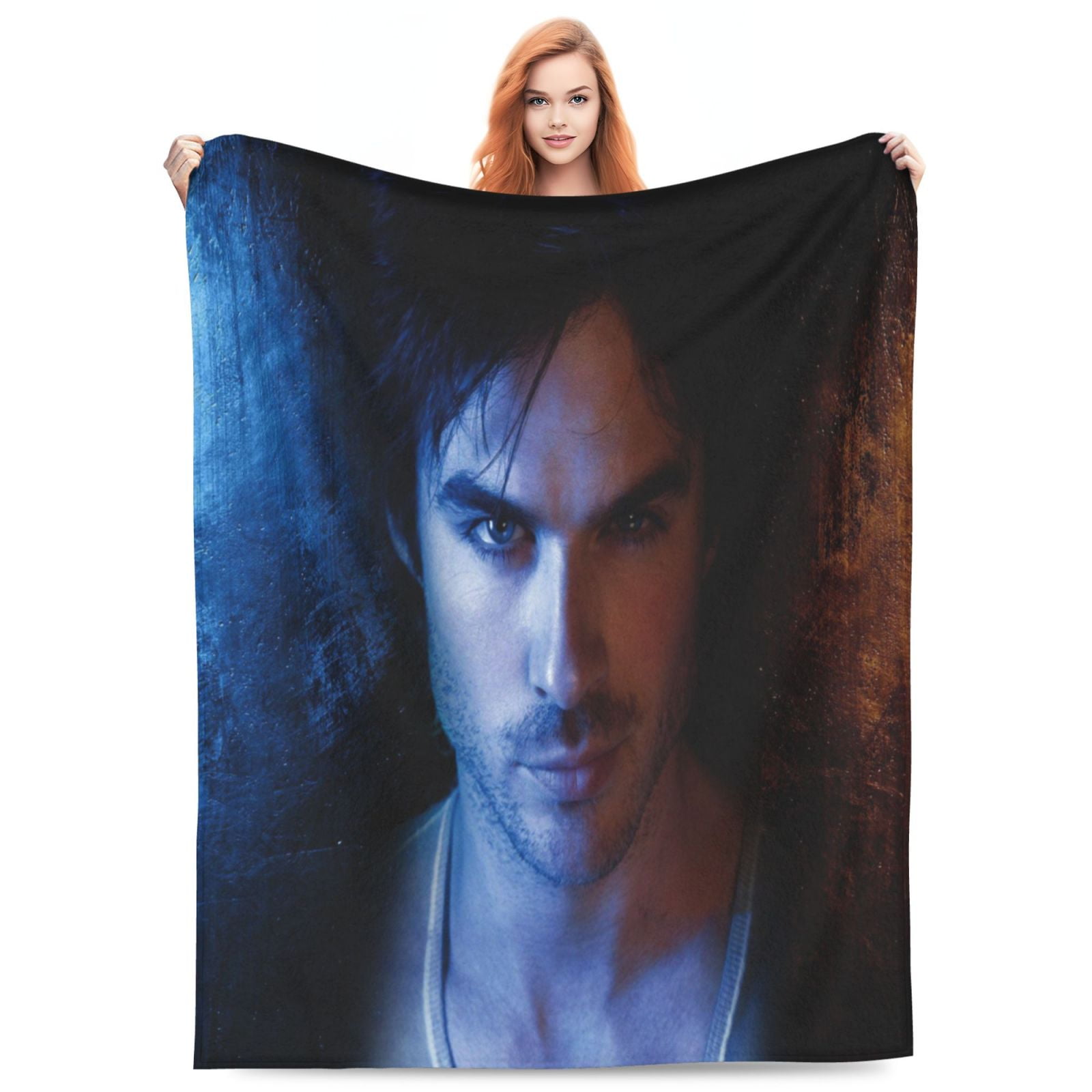Damon Salvatore Blanket Soft Cozy Fleece Plush Throw Blanket All Season ...