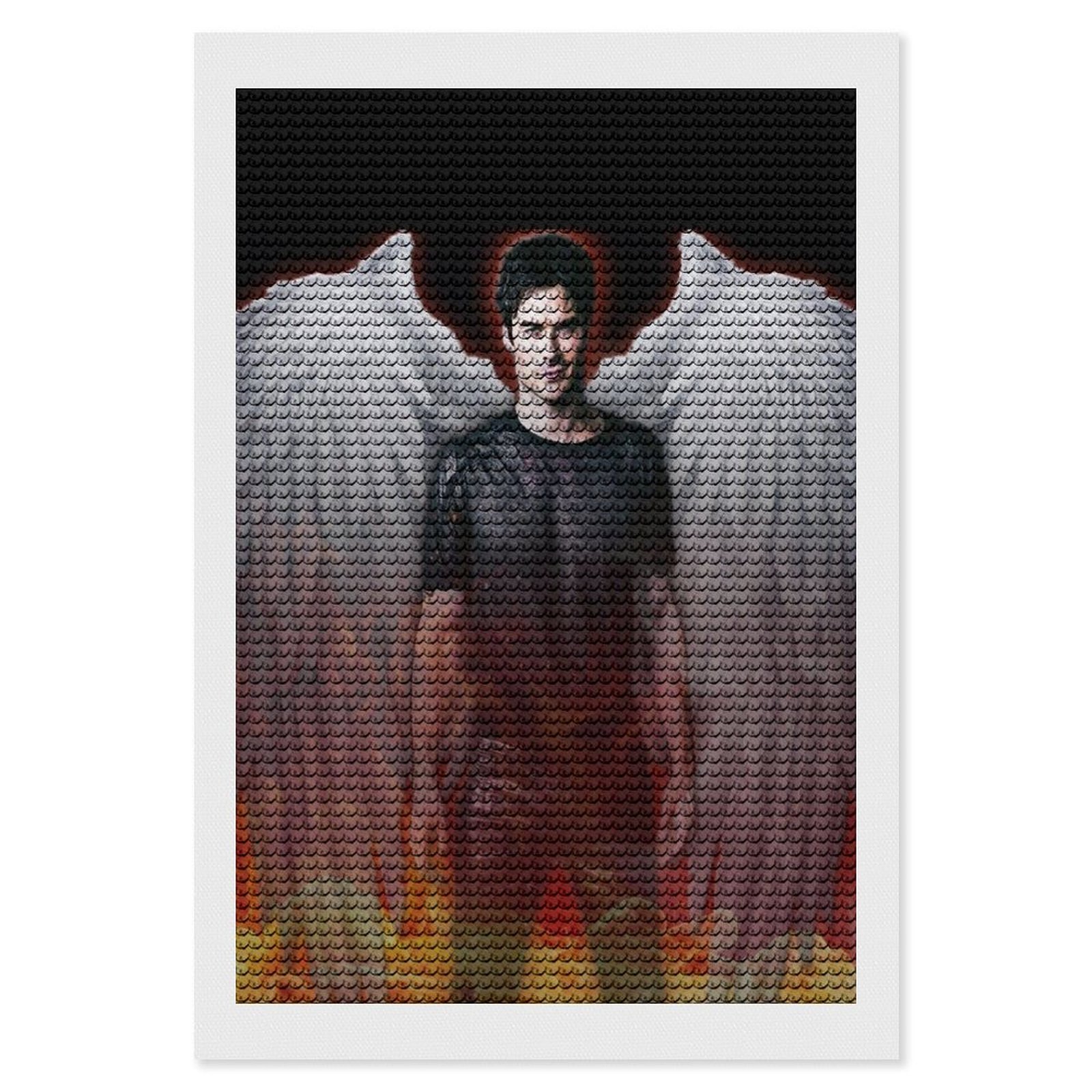 Damon Salvatore Diamond Art Kits DIY 5D Anime Painting by Number Kits ...
