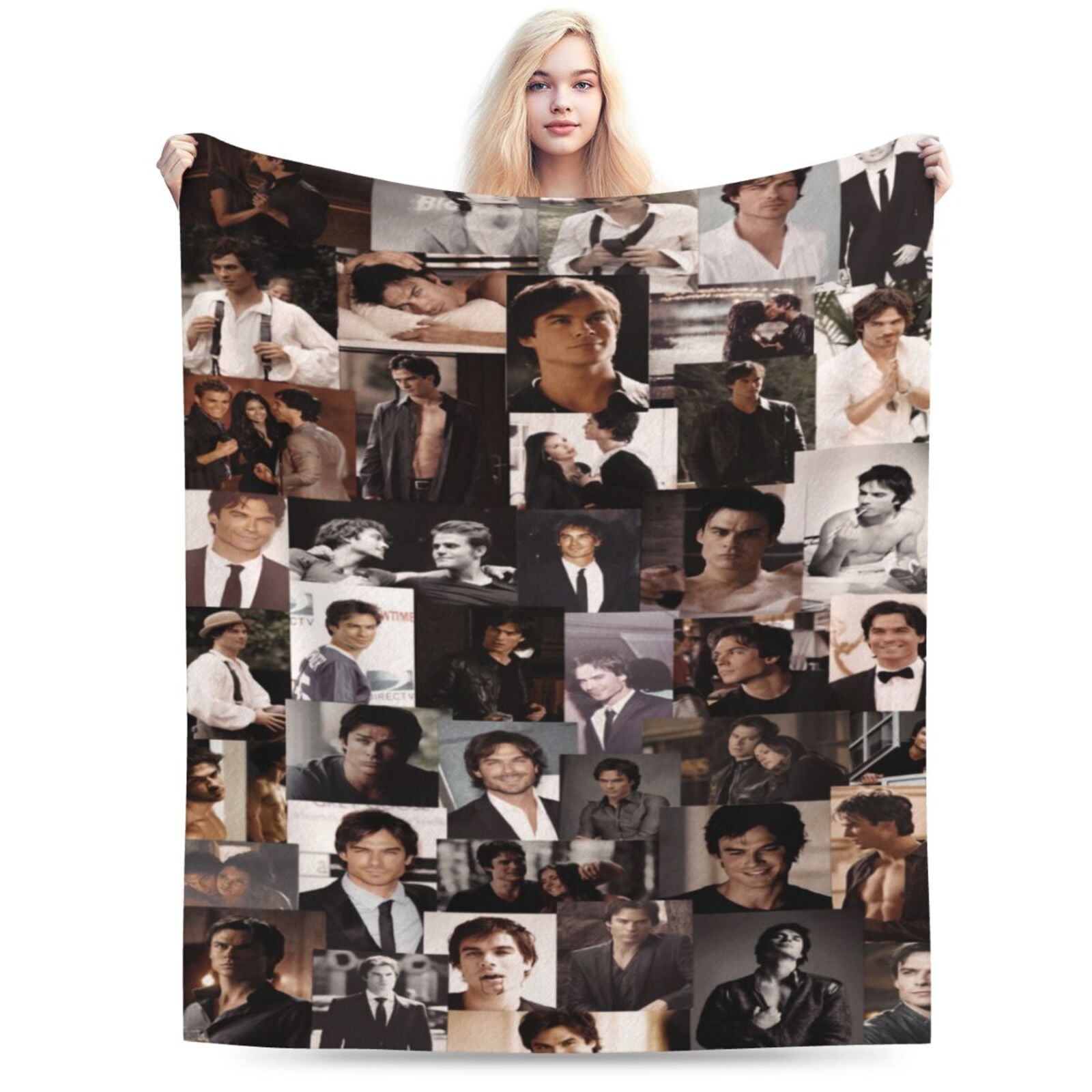Damon Salvatore Fleece Blanket for Adult Boys Girls, Ultra Soft Cozy ...