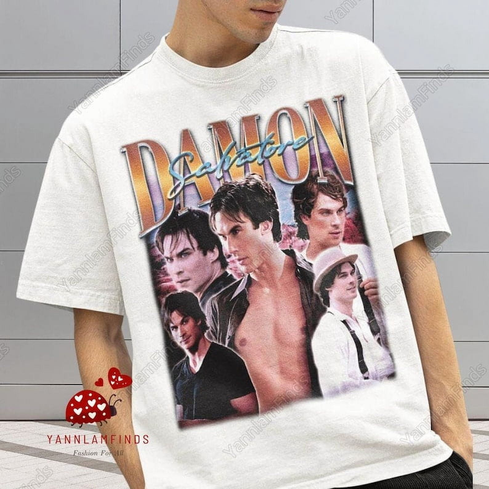 Damon Salvatore Graphic Tee, The Vampire Diaries T-Shirt, Vampire ...