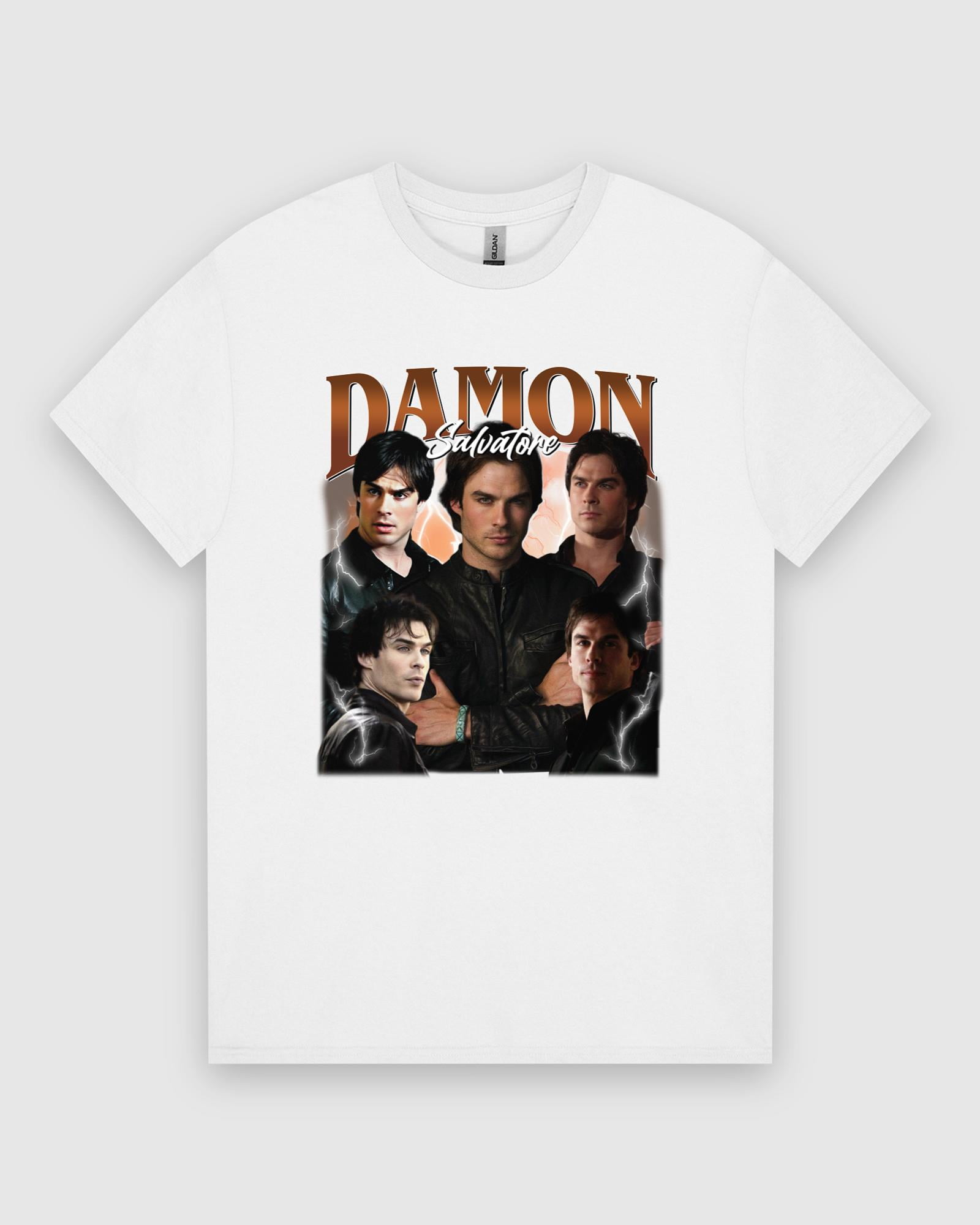 Damon Salvatore T-shirt Vampire Diaries 90s Retro Series Graphic, for ...