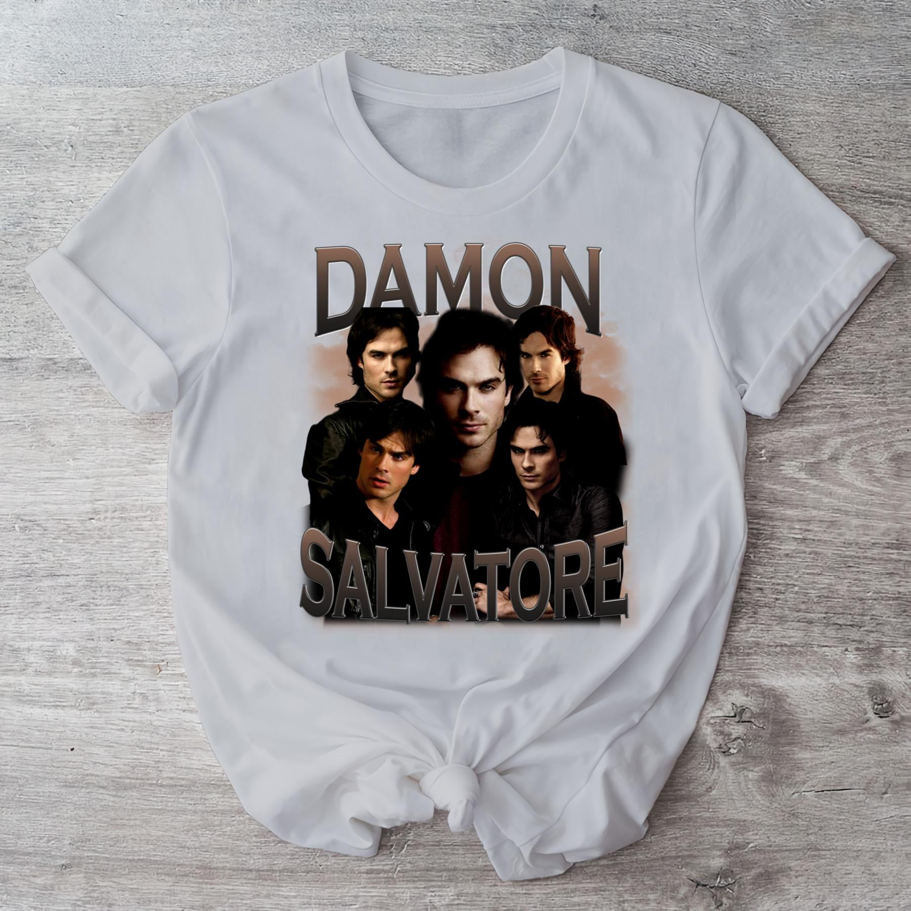 Damon Salvatore The Vampire Diaries Vintage T-Shirt, Vampire Shirt ...