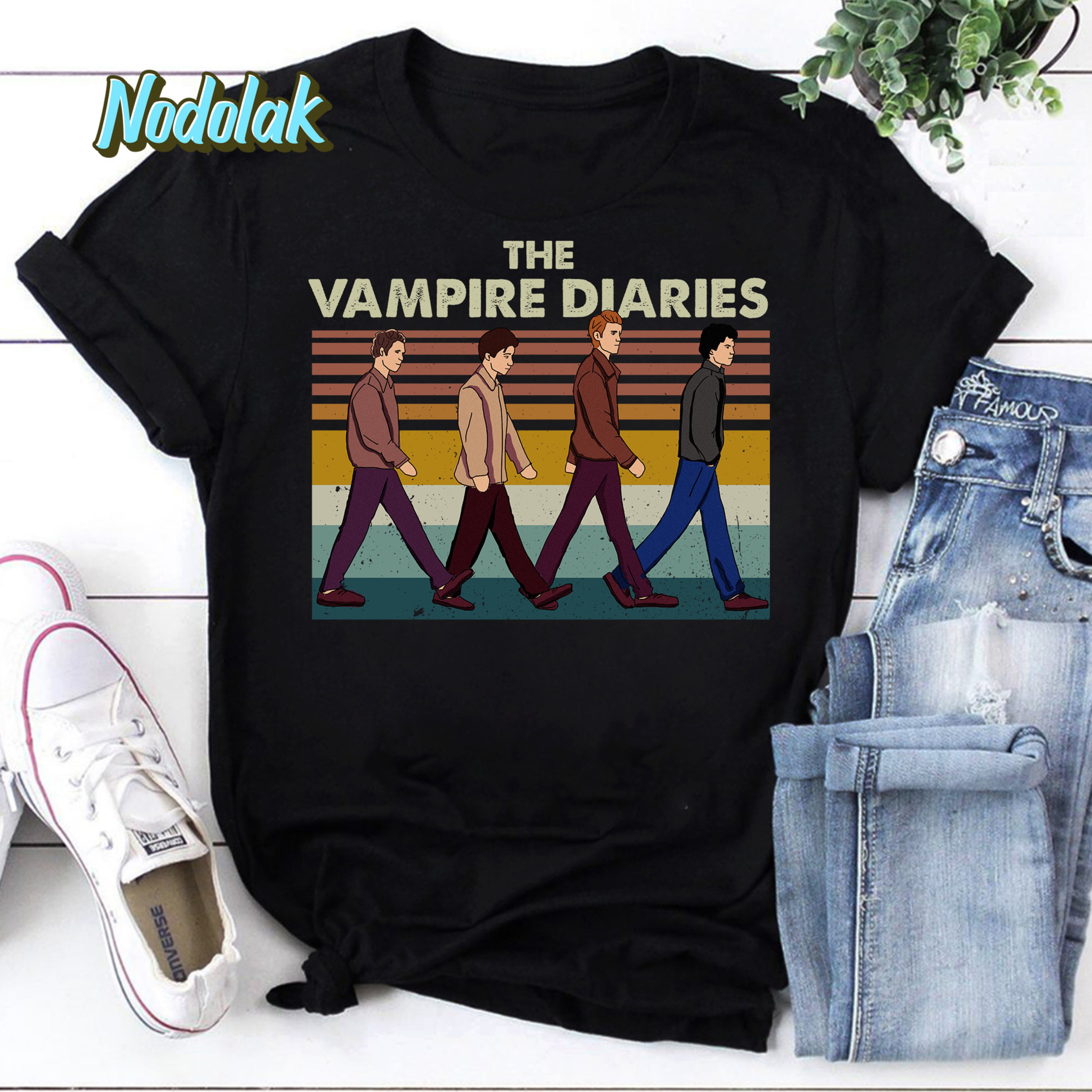 Damon Vampire Diaries Vintage T-Shirt, The Vampire Diaries Shirt, The ...