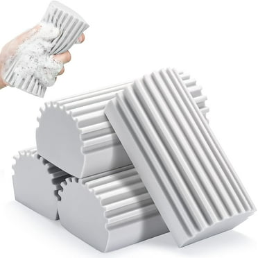 RUseeN 2-Pack Damp Clean Duster Sponge, Magic Sponge Eraser Baseboard ...