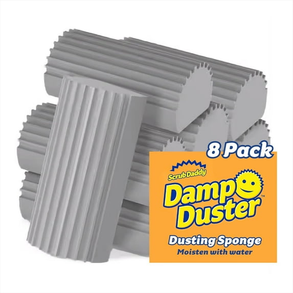 Damp Duster Dusting Sponges (8 Count) - Dust Remover for Household ...