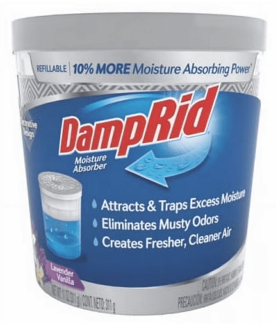 Damp Rid 11 oz. Refillable Lavender Vanilla Moisture Absorber Cups. 1 ...