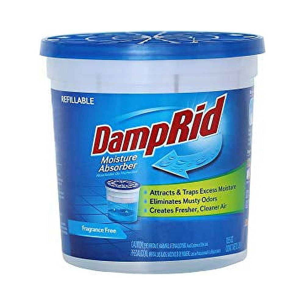 Damp Rid Fragrance Free Refillable Moisture Absorber, 10.5 oz - Walmart.com