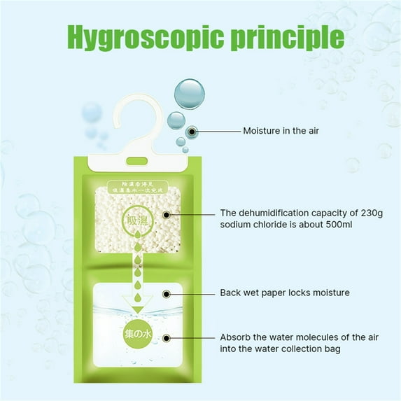 Damp Rid Hanging Bag, Moisture Absorbers, Dehumidifier Bags, Humidity ...