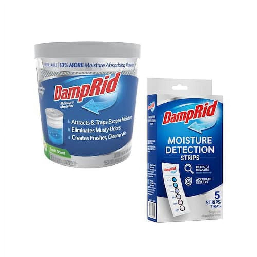 DampRid 11 oz. Fresh Scent Refillable Moisture Absorber and 5-Count ...
