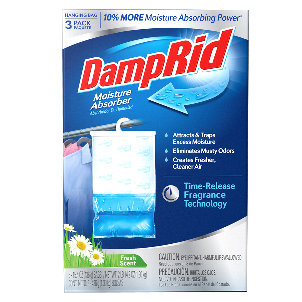 DampRid Fresh Scent Hanging Moisture Absorber, 3 Pack - Walmart.com