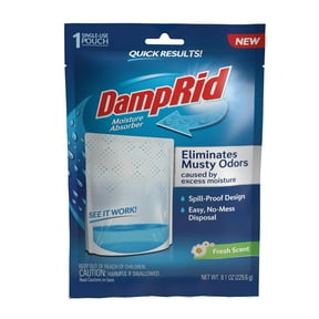 DampRid Reusable Moisture Absorber with Drop-In Tablet, Fresh Scent, 15 ...
