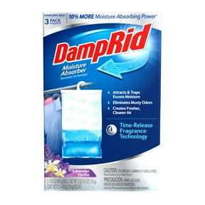 DampRid Reusable Moisture Absorber with Drop-In Tablet, Fresh Scent, 15 ...