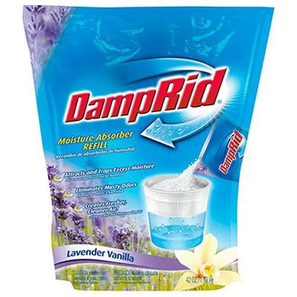 DampRid 42 oz Moisture Absorber Refill Bag with Lavender Vanilla Scent ...