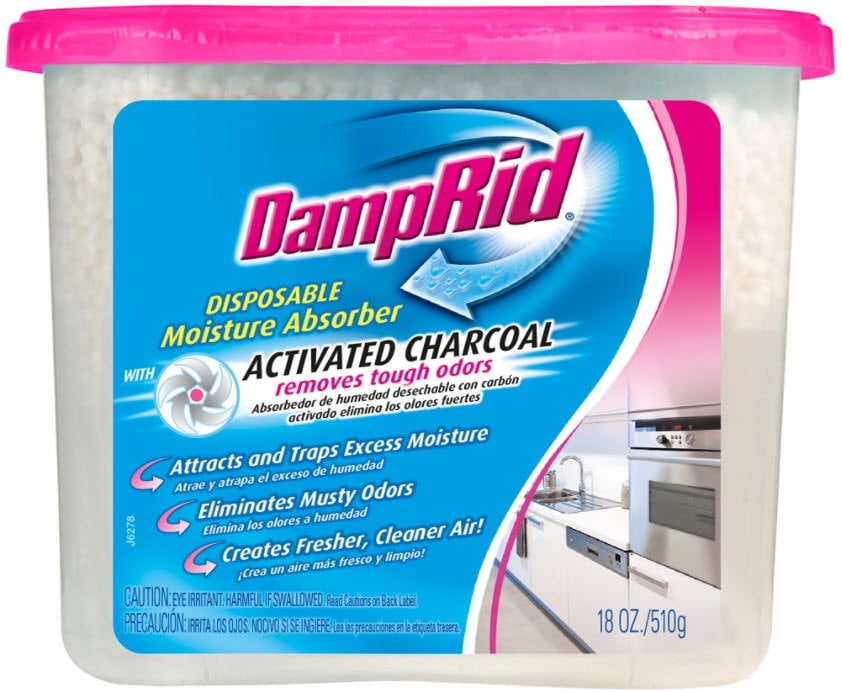 DampRid Activated Charcoal Moisture Absorber, Removes Dampness/Humidity ...