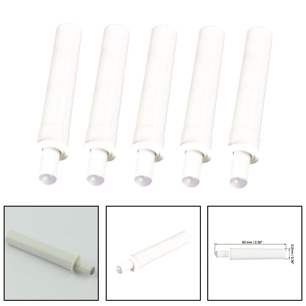 Damper Buffers Push To Open Soft Quiet Close Closer Catches White 5Pcs ...