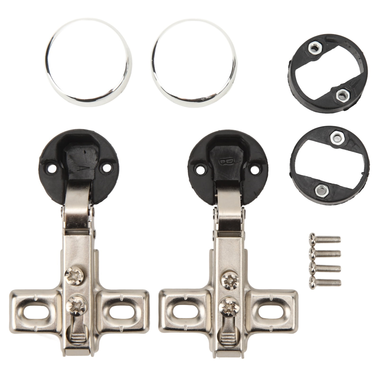 Damping Buffer Hinge for Glass Cabinets, Hydraulic Soft-Close Stainless ...