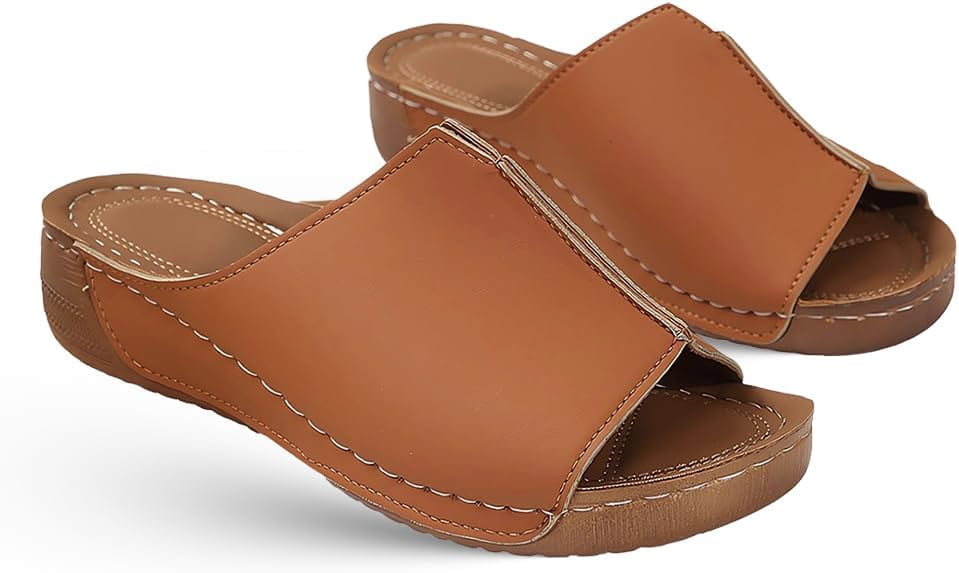 Damping Sole Upgradation Stretch Lightweight Sandals, Women Flat ...