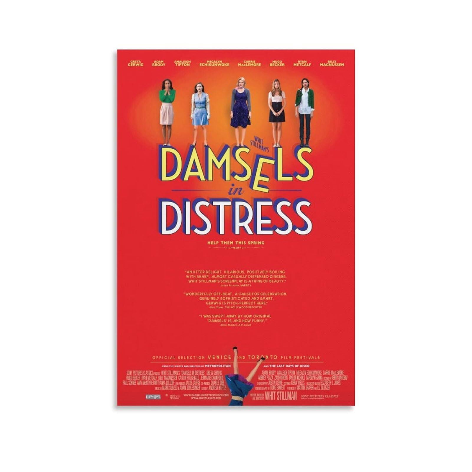 Damsels in Distress Movie Poster Home Decor Poster Wall Art Hanging ...