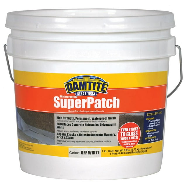 Damtite Superpatch Concrete Repair, Off-White 7 lb. - Walmart.com