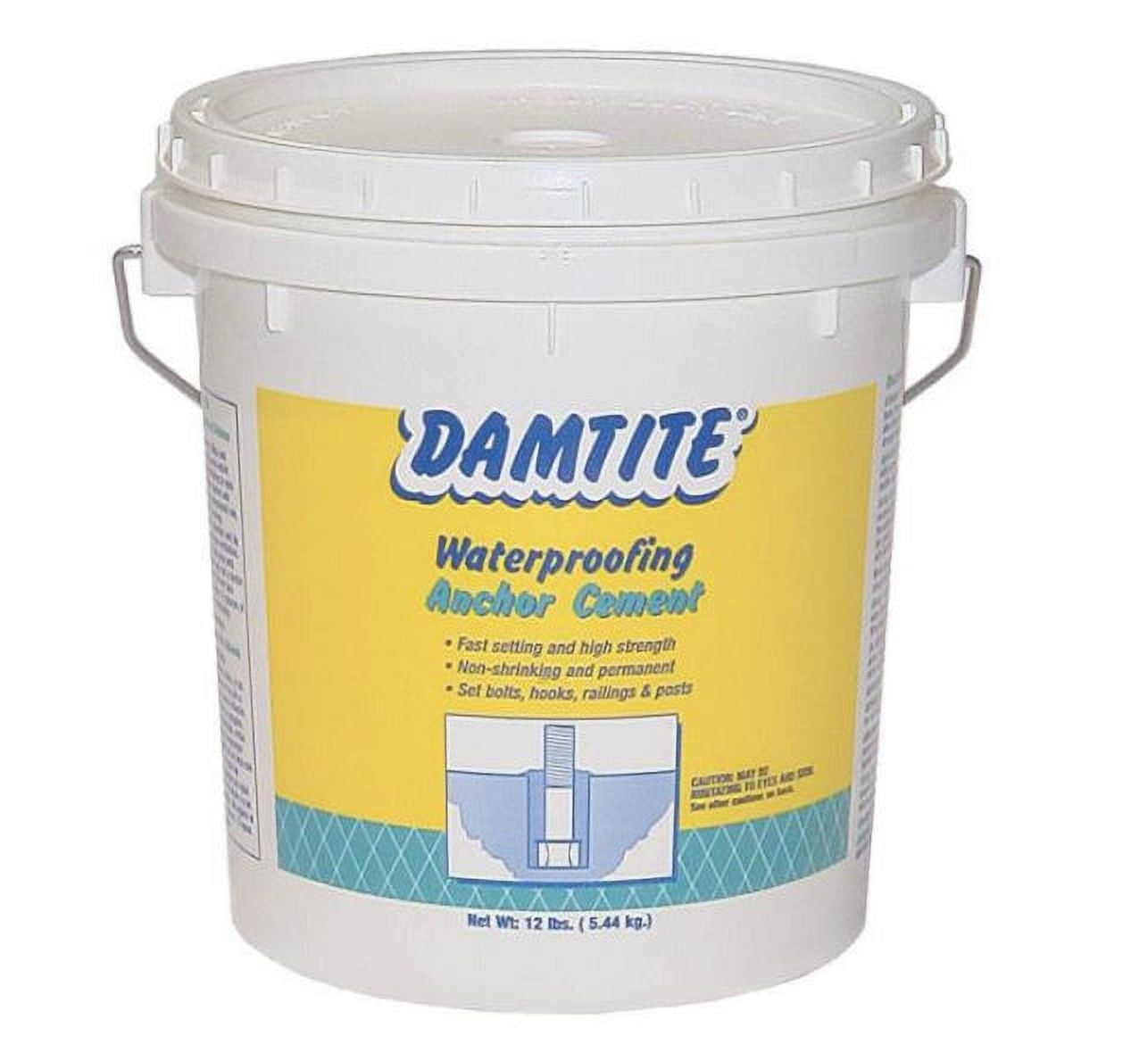 Damtite Waterproofing 08122 Waterproof Anchor Cement, 12 Lbs, Each ...