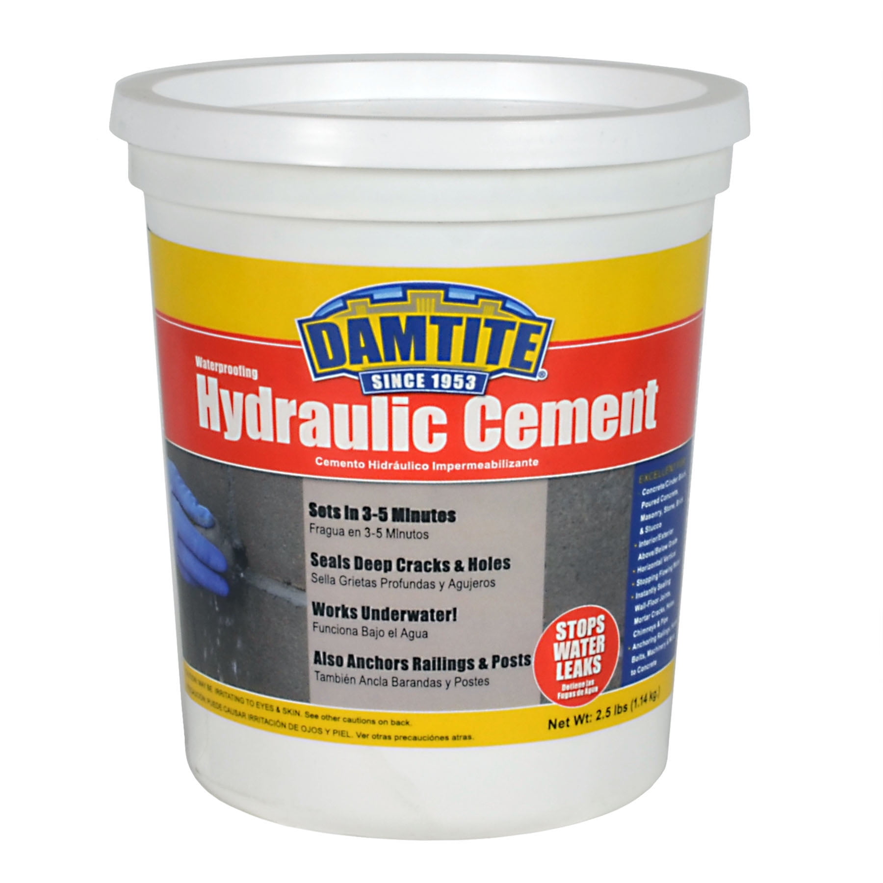 Damtite Waterproofing Hydraulic Cement, 2.5 lb. - Walmart.com