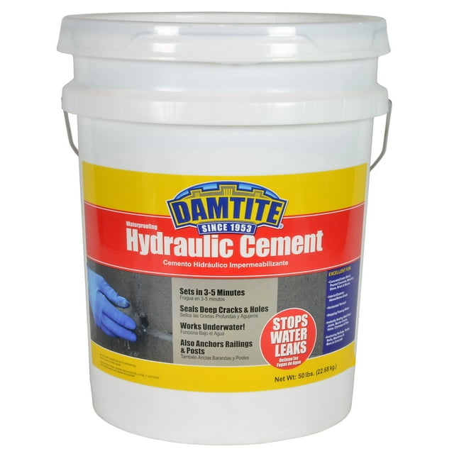 Damtite Waterproofing Hydraulic Cement, 50 lb. - Walmart.com