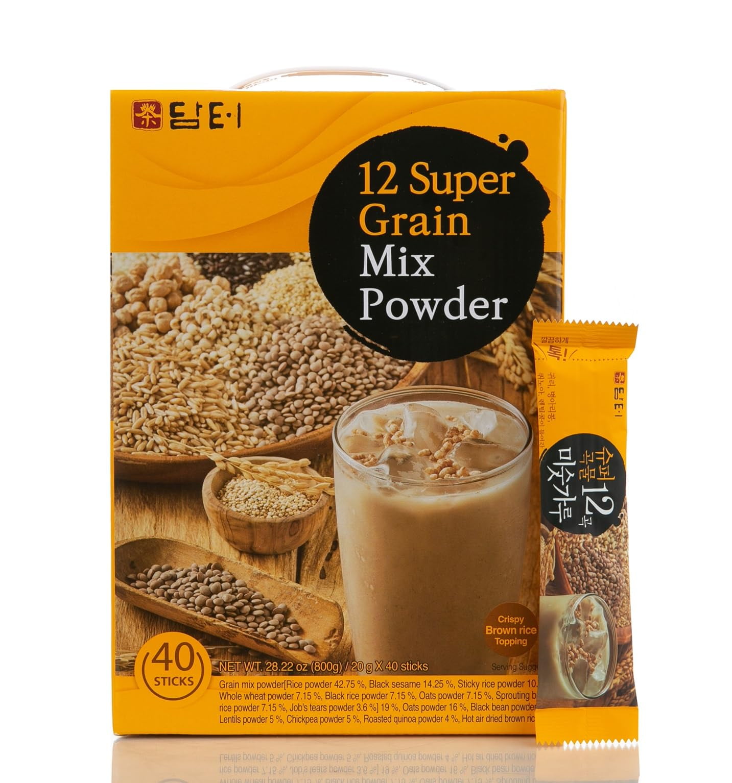 Damtuh Korean 12 Super Mixed Grain Powder Meal Replacement Shake ...