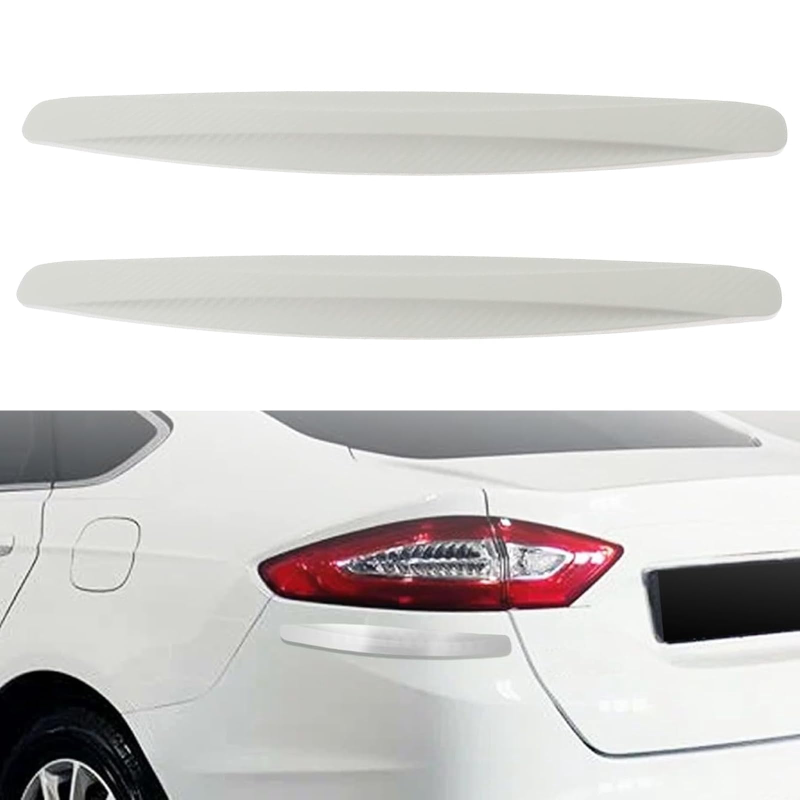 Damwot 2PCS Car Bumper KEF16 Protector Trim, Car Front Rear Bumper ...
