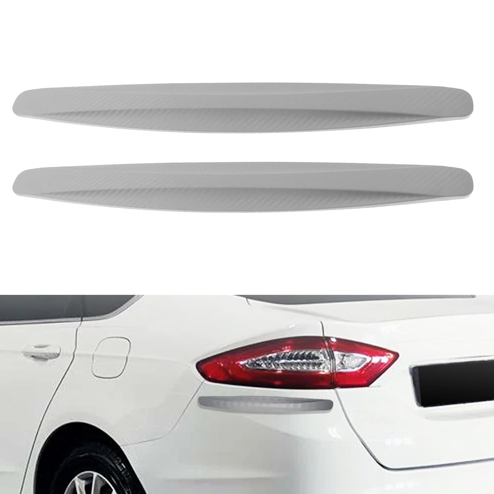 Damwot 2PCS Car Bumper RRF12 Protector Trim, Car Front Rear Bumper ...