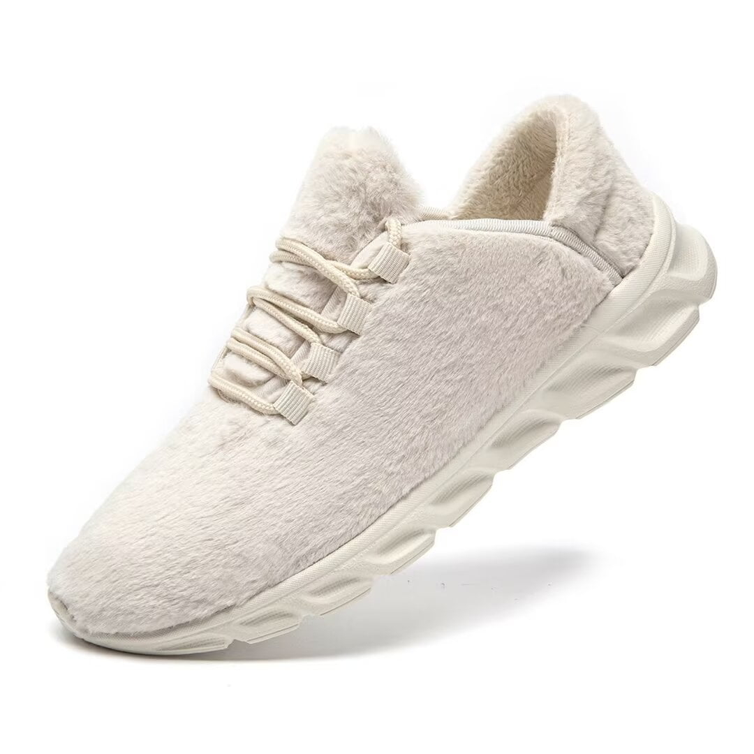 Damyuan Womens Cotton-padded Shoes Comfortable Slippers Plush Fleece ...