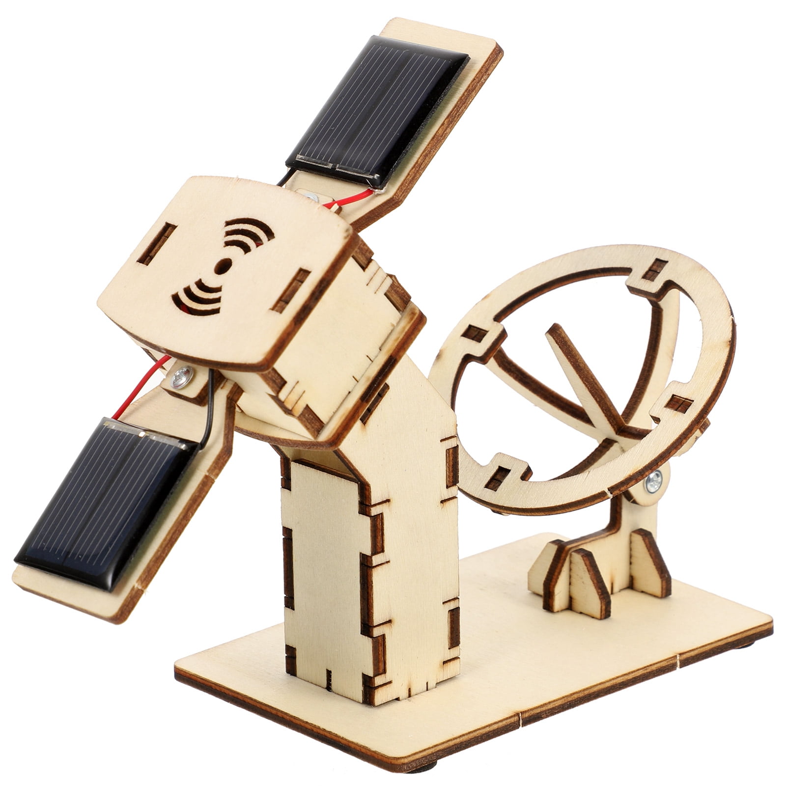 Dan 1 Set of Wooden Artificial Satellite Model Educational Satellite ...