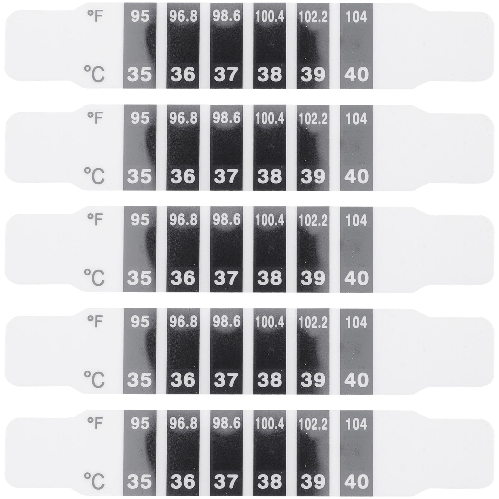 Dan 5pcs Instant Read Forehead Temperature Strips Reusable Adhesive ...