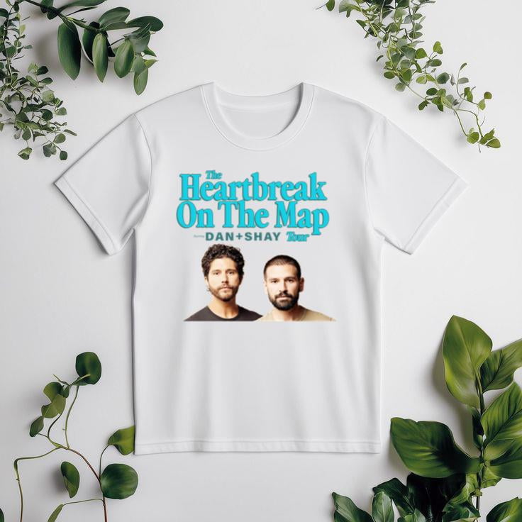 Dan And Shay Heartbreak On The Map Tour 2024 Merch Unisex Tee 45722 ...