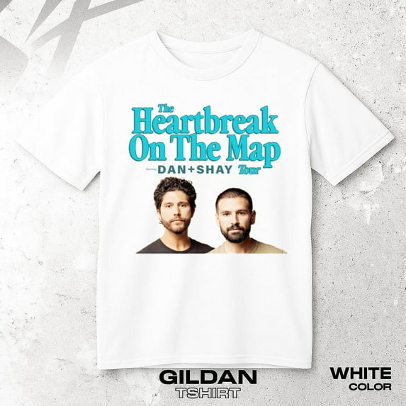 Dan And Shay Heartbreak On The Map Tour Country Music Duo Fan Unisex T ...