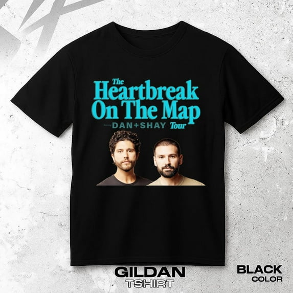 Dan And Shay Heartbreak On The Map Tour Country Music Duo Fan Unisex T ...